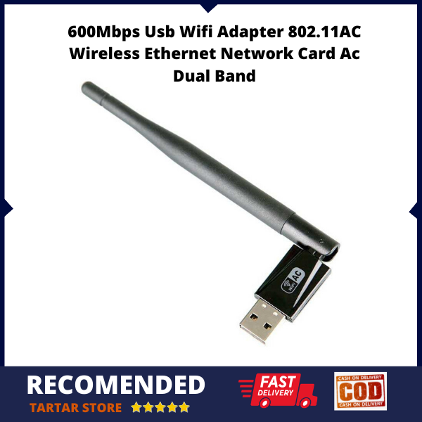 600Mbps Usb Wifi Adapter 802.11AC Wireless Ethernet Network Card Ac ...