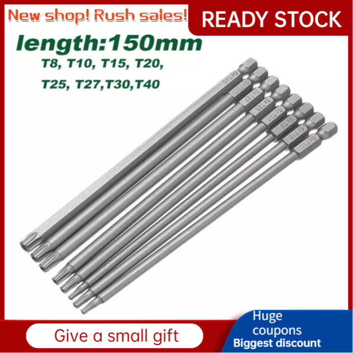 (fast Shipping)1PC Magnetic Torx Screwdriver Bit 150mm Long T8,T10,T15 ...