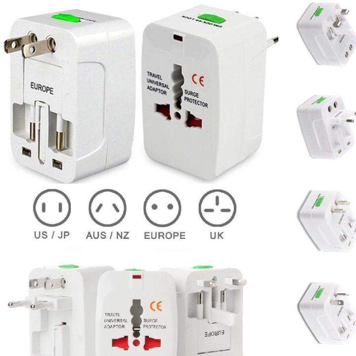 World Travel Universal Adapter Converter Charger AUS/UK/US/EU Plug ...