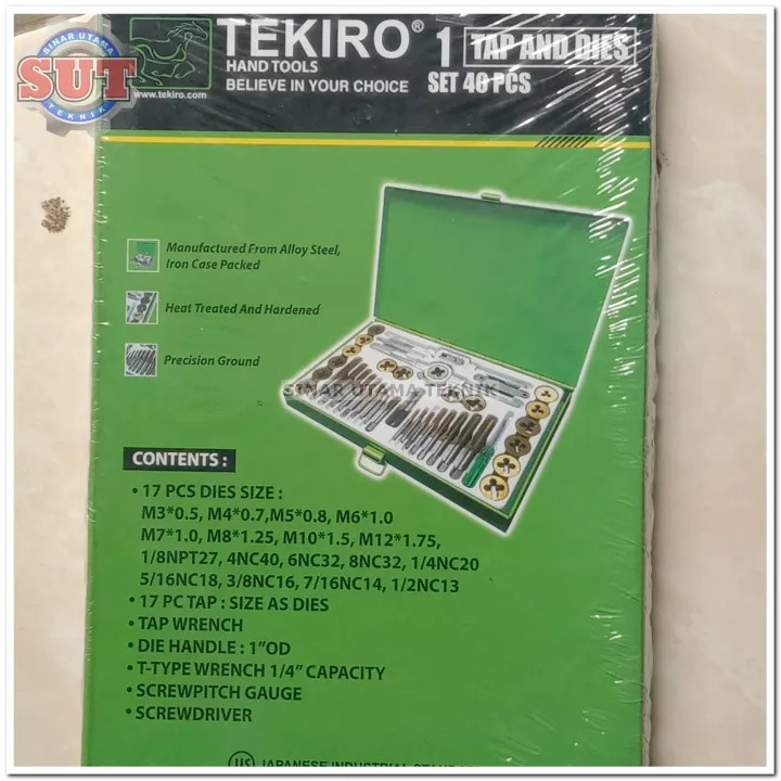 Tap dan Snei set 40 Pcs Hand Tap Set Dan Snei Set | Lazada Indonesia