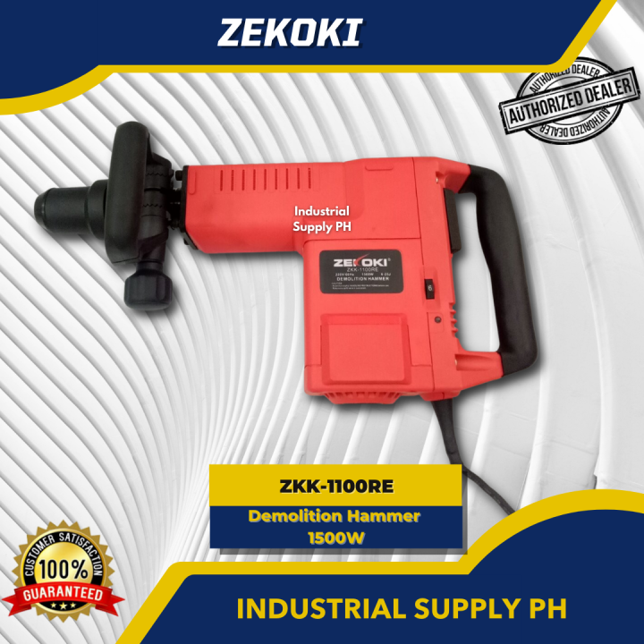 ZEKOKI ZKK-1100RE Demolition Hammer 1500W [ISPH | ZPT] | Lazada PH