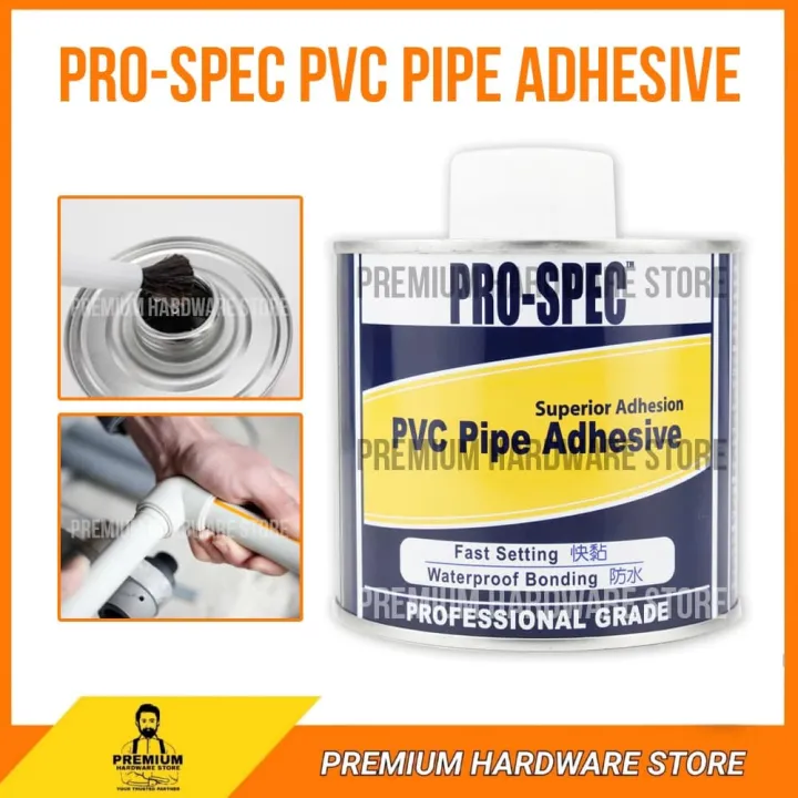 PRO-SPEC PVC PIPE GLUE ADHESIVE UPVC PIPING FITTING BONDING SOLVENT ...