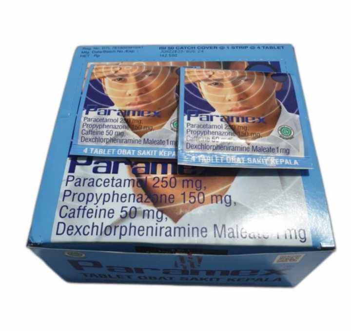 Paramex Obat Sakit Kepala Strip isi 4 tablet | Lazada Indonesia