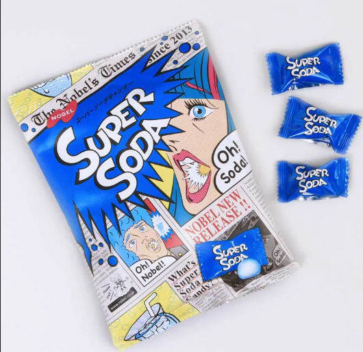 พร้อมส่ง Super Soda Candy Nobel Type ลูกอมญี่ปุ่นซูเปอร์โซดา 84 ก Th