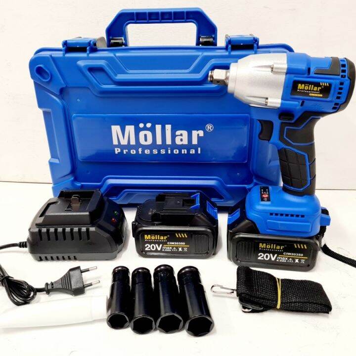 Mesin pembuka baut ban mobil Cordless impact wrench MOLLAR CIW20350 ...