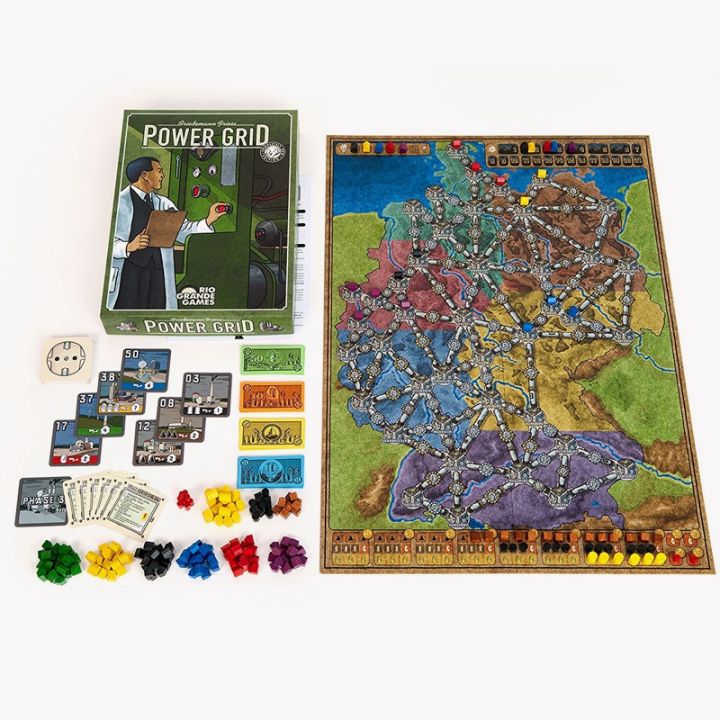 ตั้งวงเล่นเกมส์ Borad game / Work from home💎Power Grid , เกมโรงไฟฟ้า ...