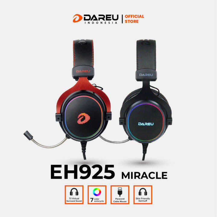 DAREU EH-925 MIRACLE Gaming Headset 7.1 Surround Sound | Lazada Indonesia