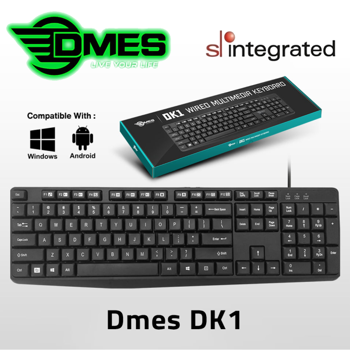 DMES DK1 Wired Multimedia Keyboard | Lazada