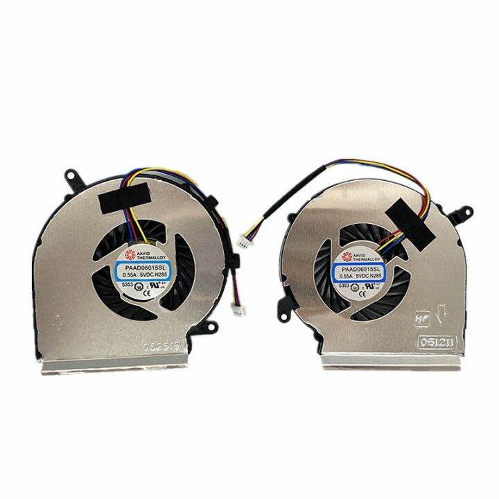 NEW Laptop CPU GPU Cooling Fan cooler For MSI GE62VR GP62MVR GL62M MS ...