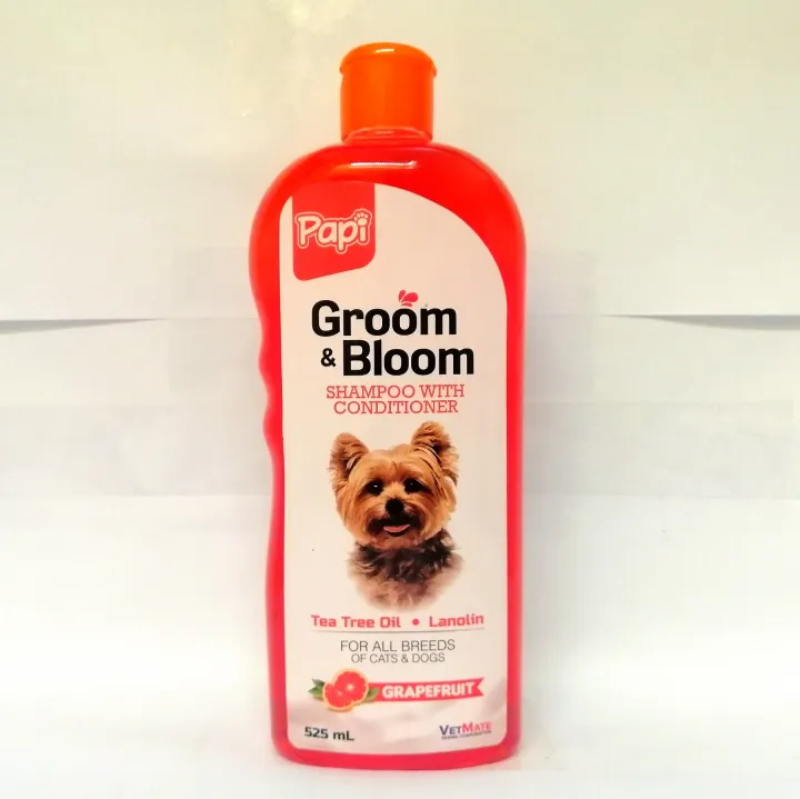 [VETKLIX II] 1pc PAPI Groom and Bloom Shampoo with Conditioner 525ml ...