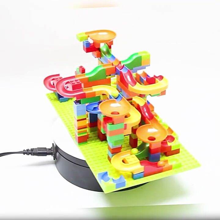 Diy Ball Building Block Track Model Large Particle Slide Playground ...