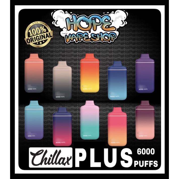 NEW! CHILLAX PLUS 6000 PUFFS (500mAh: Rechargeable/Disposable) | Lazada PH