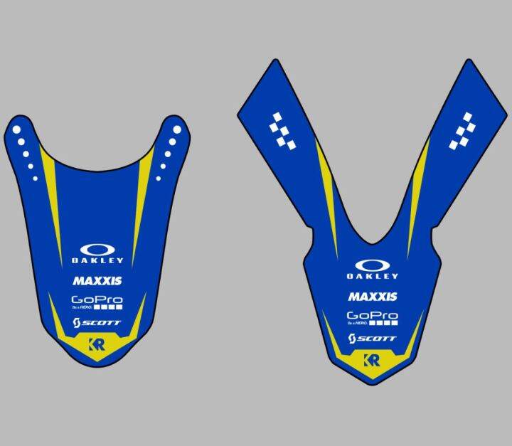 Stiker spakbor depan dan belakang CRF | Request desain | custom desain ... Stiker spakbor depan dan belakang CRF | Request desain | custom desain ...