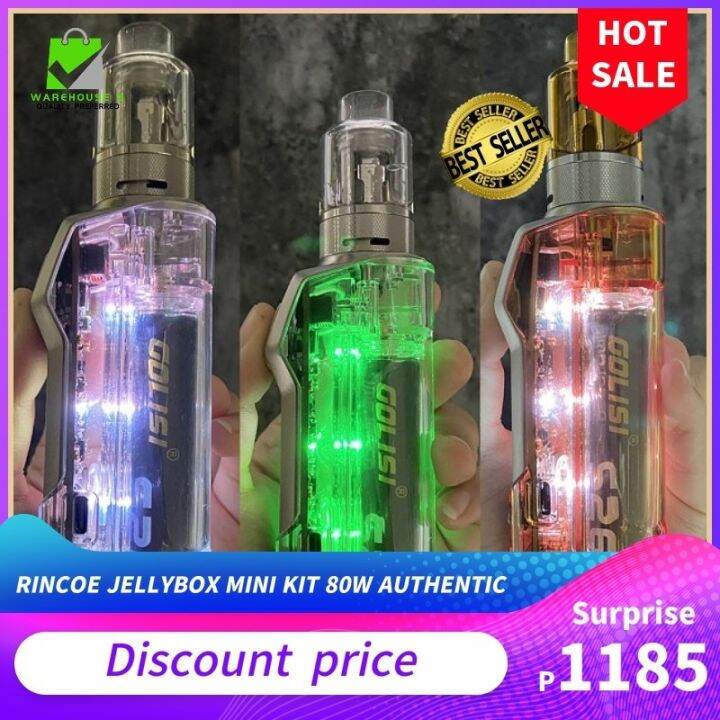 Vape Rincoe JellyBox 80w Mini Kit 6 Color LED Vision smok vape mod ...
