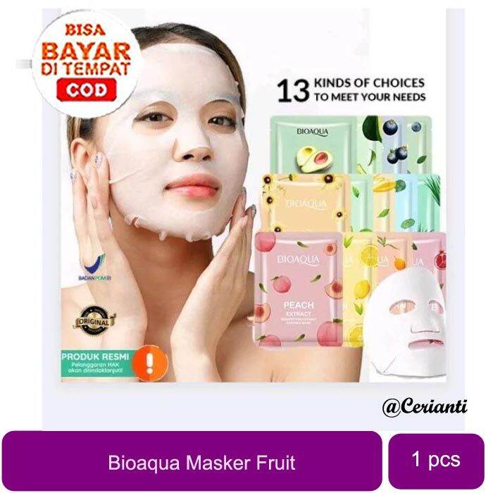 BIOAQUA Masker Sheet Mask Hydrating Essence Face Mask Brightening ...