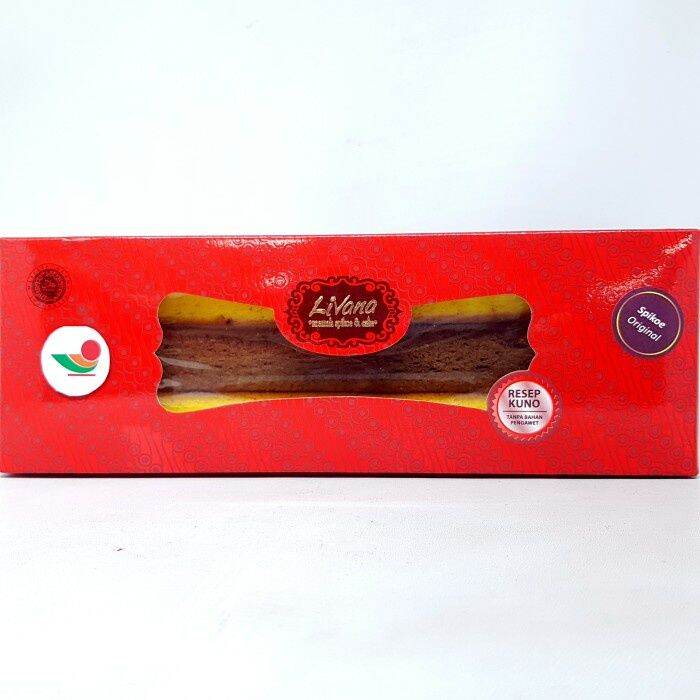 LIVANA SPIKOE ±350gr | KUE SPIKU LAPIS KHAS SURABAYA UKURAN 21x5x7cm ...