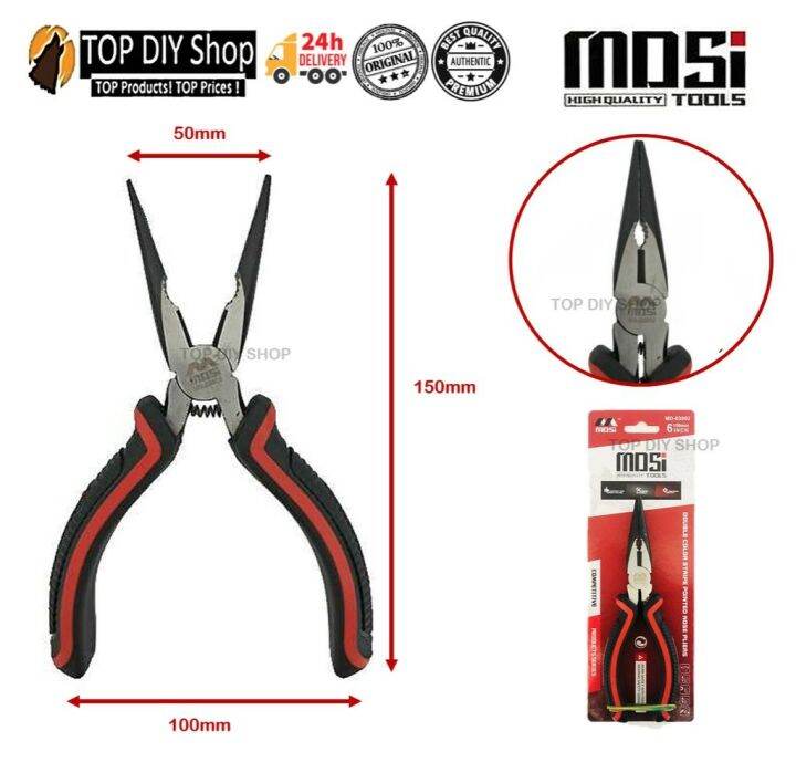 MDSI 6 Long Nose Pointed Black Hardened Long Nose Medium Duty Type | Lazada