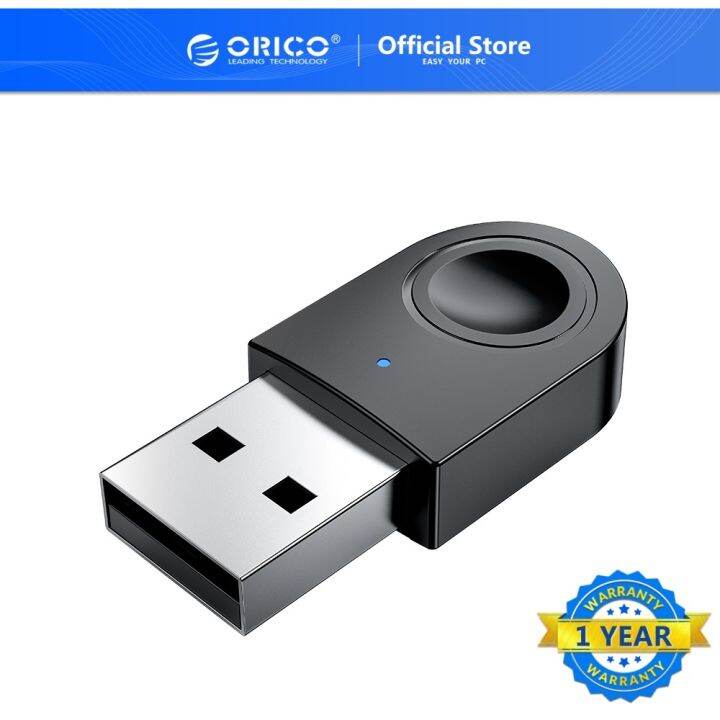 Orico USB Bluetooth Adapter Dongle 5.0 Portable Receiver Transmitter ...