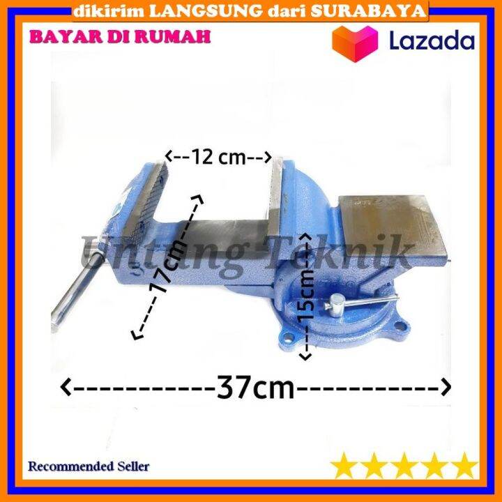 MULTIPRO 5" Ragum Duduk Putar - Heavy Duty Rotary Bench Vise | Lazada ...