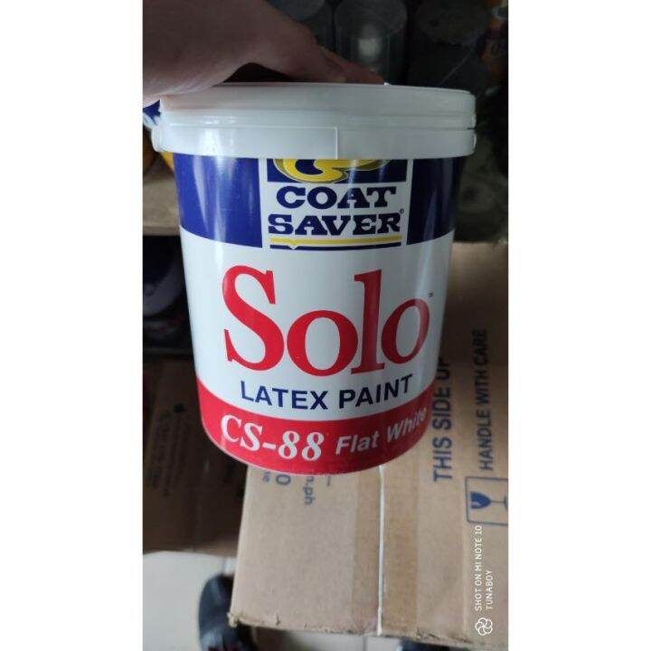 Coat Saver SOLO Flat White Latex Paint CS88 4Liters / 1 Gallon | Lazada PH