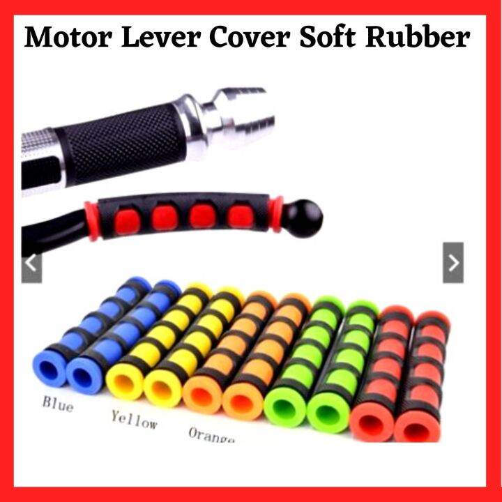 Motor Lever Cover Soft Rubber Sleeves Grip Brake Clutch | Lazada PH