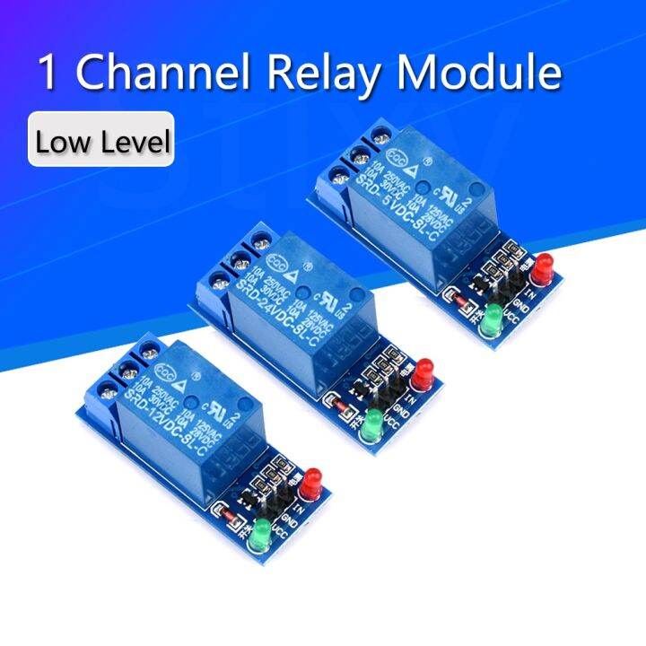 5V 12V 24V Low Level Trigger 1 Channel Relay Module Interface Board ...