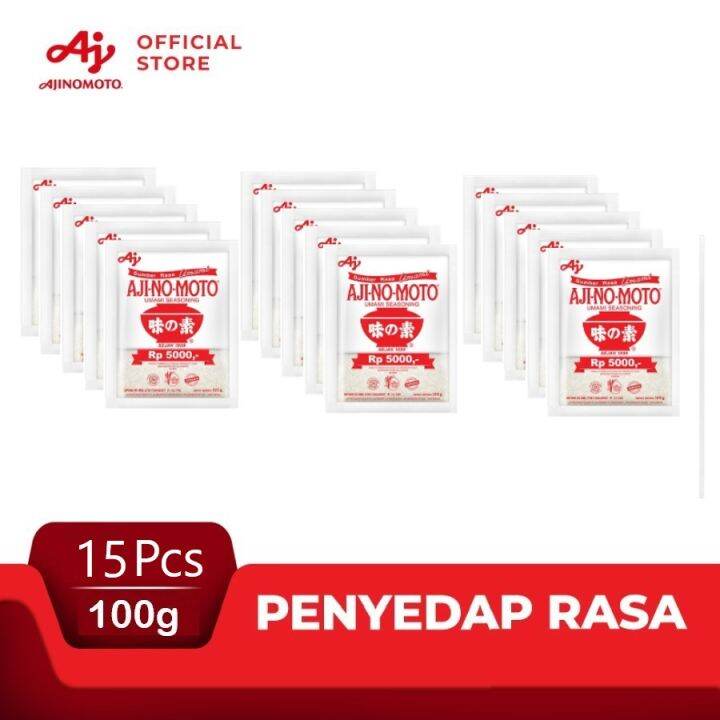 AJI-NO-MOTO® Penyedap Rasa MSG Ajinomoto 90g (15pcs) | Lazada Indonesia