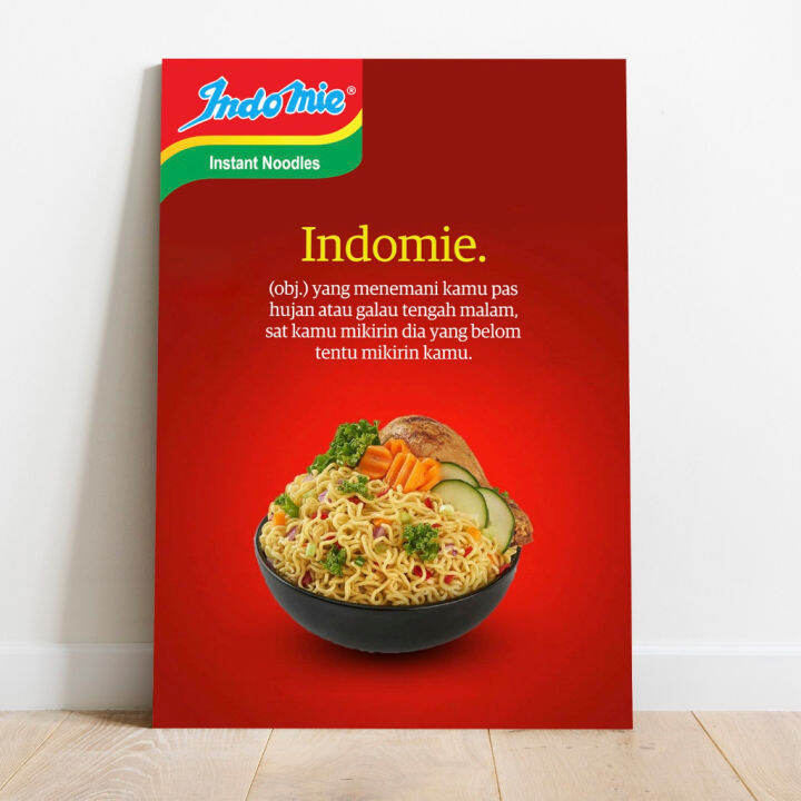 Poster Indomie Arti Definisi Makna Instant Noodles Hujan | Lazada Indonesia