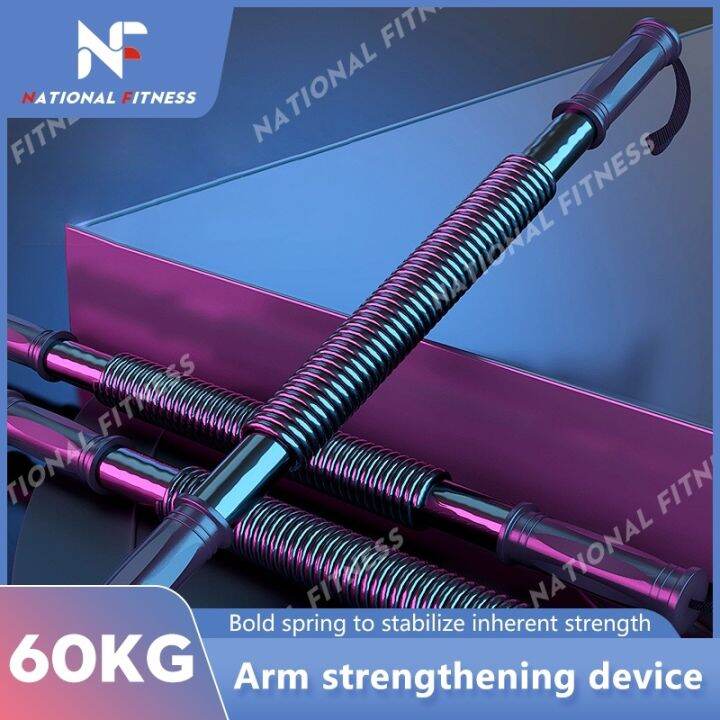 Arm Apparatus Black Spring Grip Rod Arm Chest Fitness 20kg/30kg/40kg ...