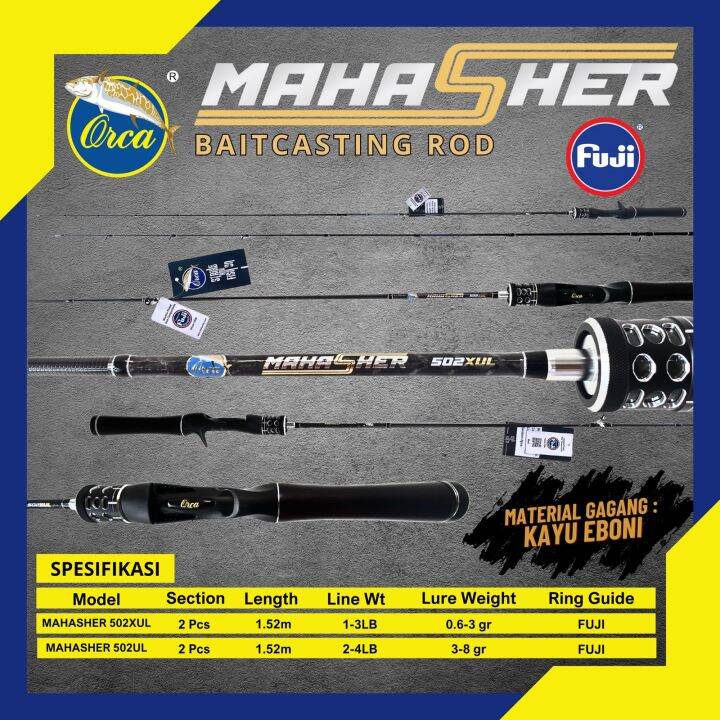 Joran Baitcasting ogawa mahasher fuji panjang 150cm UL dan Xul Materian ...