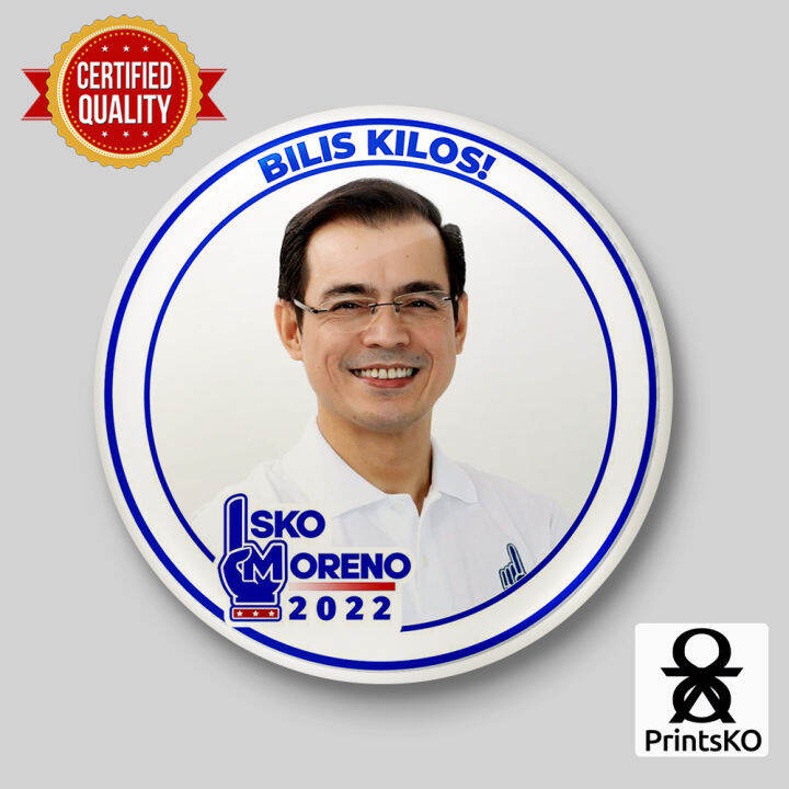 High Quality Button Pin / Badge with Francisco Domagoso Isko Moreno ...