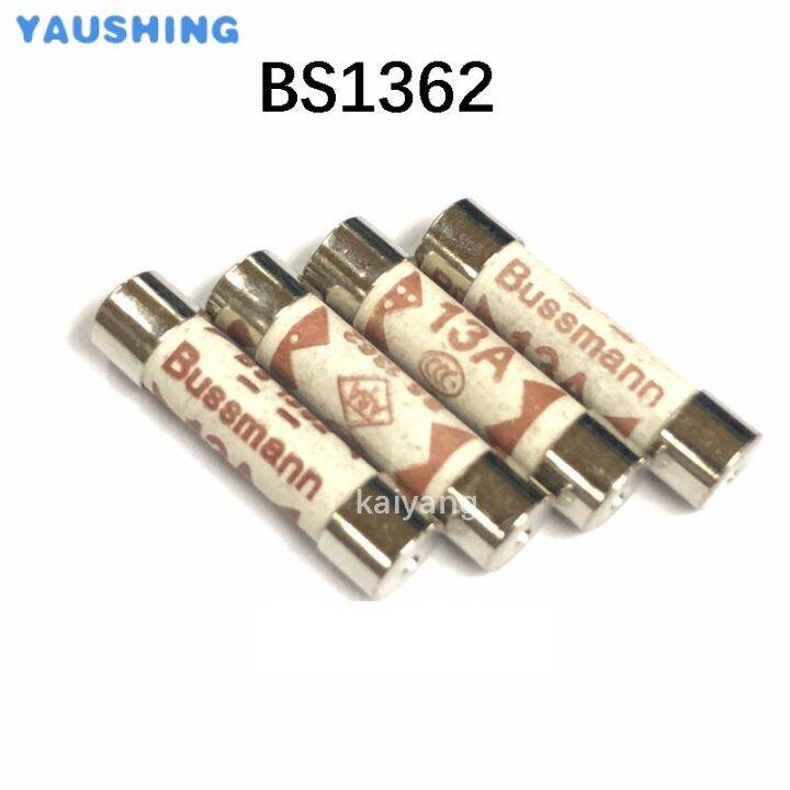 10PCS BS1362 6*25mm ceramic fuse tube 1A 2A 3A 5A 8A 10A 13A 15A 20A ...