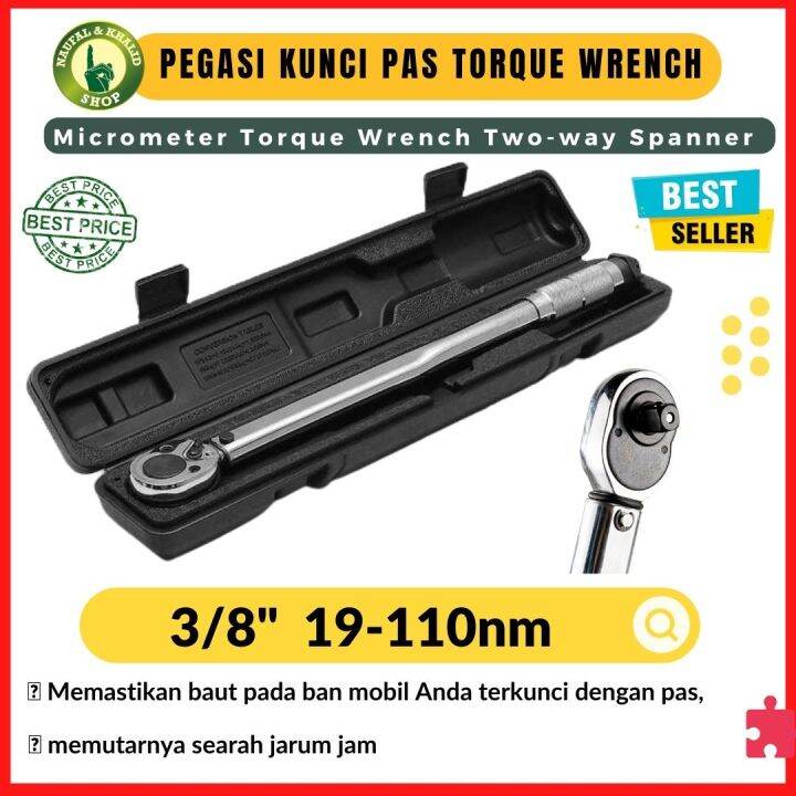 pegasi kunci pas torsi micrometer torque wrench two-way spanner Tools 3 ...