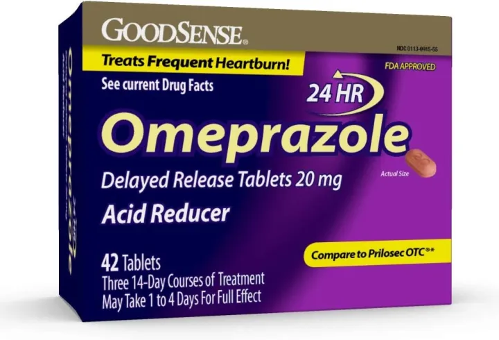 Good Sense GoodSense Omeprazole Delayed Release Tablets 20 mg, Stomach ...
