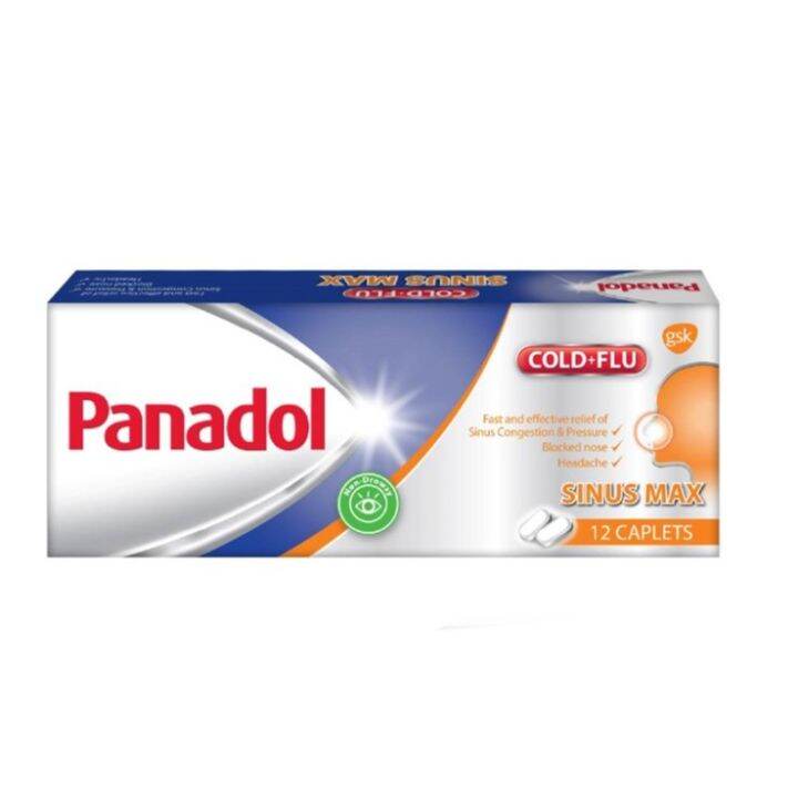 Panadol Cold+Flu (Sinus MAX) - 12 Caplets | Lazada Indonesia