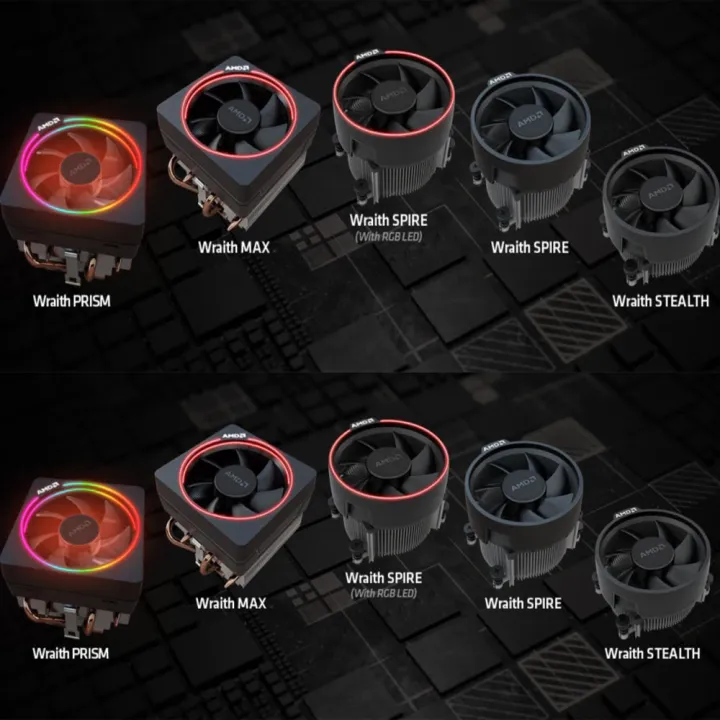 For AMD Ryzen Wraith Prism Cooler Fan Original New 4 PIN RGB Can ...