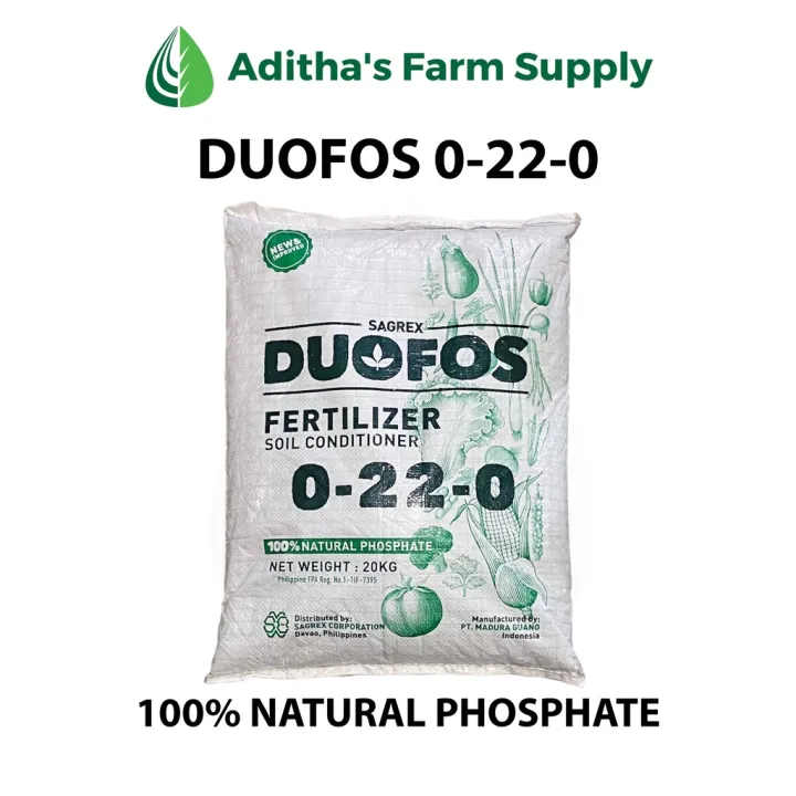 Duofos NPK 0-22-0 (100% Natural Phosphate & Soil Conditioner) 20 kg ...