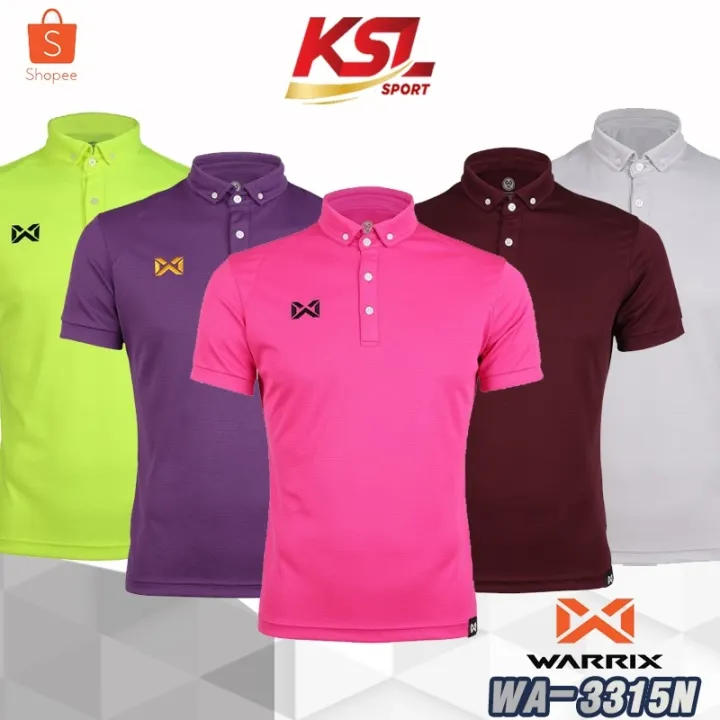 Warrix รุ่น Classic WA3315 เสื้อโปโลวาริกซ์แขนสั้นสีล้วน ใส่ทำงาน วอริก ...