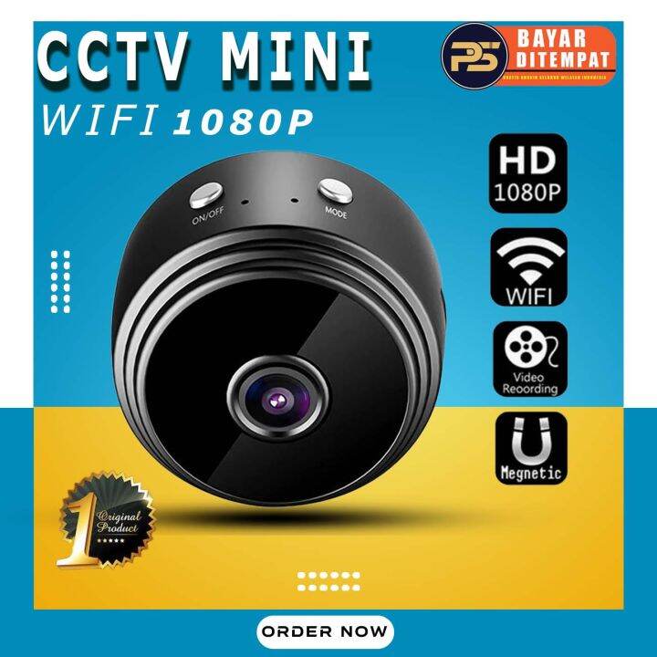 kamera cctv mini tanpa kabel Mini jarakn jauh WiFi IP Camera CCTV 1080P ...