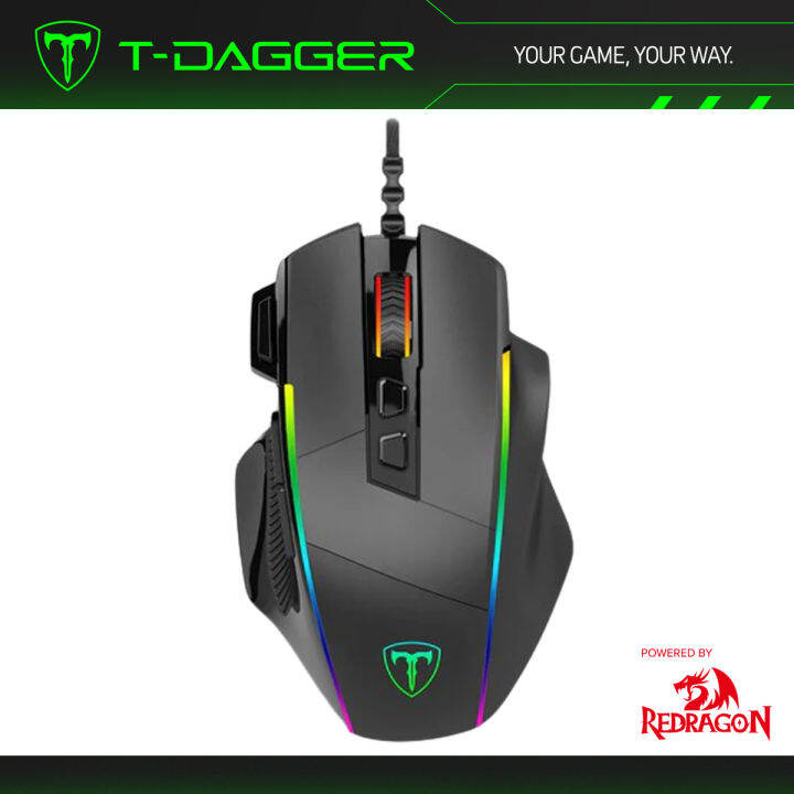 T-DAGGER Roadmaster T-TGM307 RGB Gaming Mouse-Power by Redragon | Lazada PH