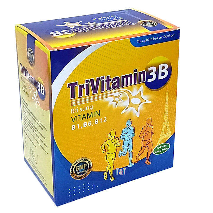 Vitamin 3B tổng hợp Đại Uy - TriVitamin 3B (Hộp 100 viên nang mềm) HSD ...