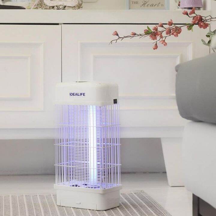 Idealife IL10WS Lampu Perangkap Nyamuk Lalat Insect Killer UV Light ...