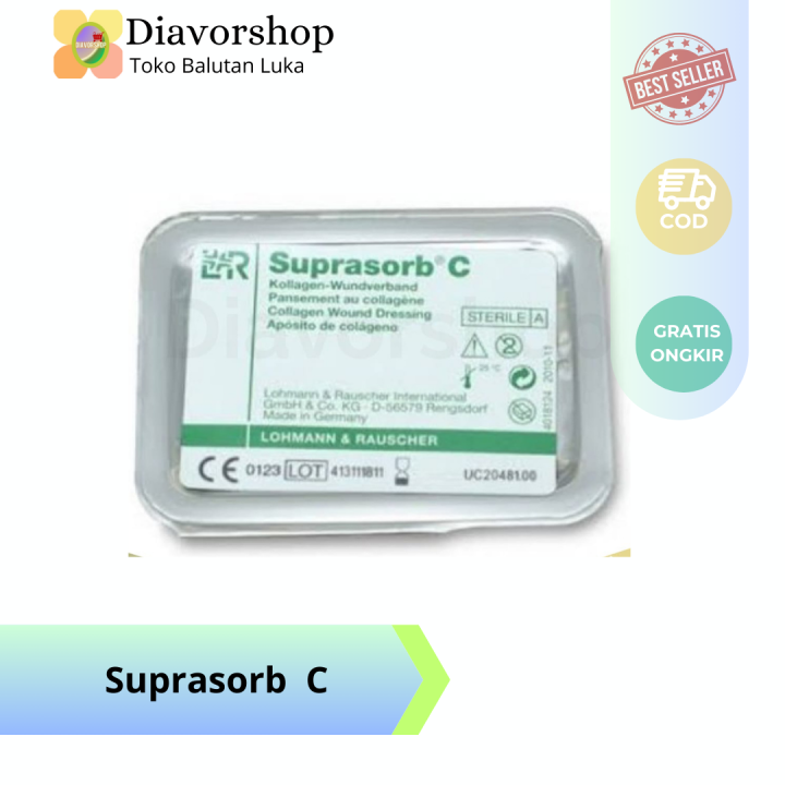 Suprasorb c collagen wound dressing 4x6cm atau 6x8cm spon luka 1lembar ...
