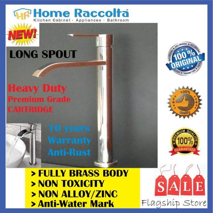 Wash Basin Tap 30cm Tall Basin Cold Tap Pillar Above Counter Basin Tap ...
