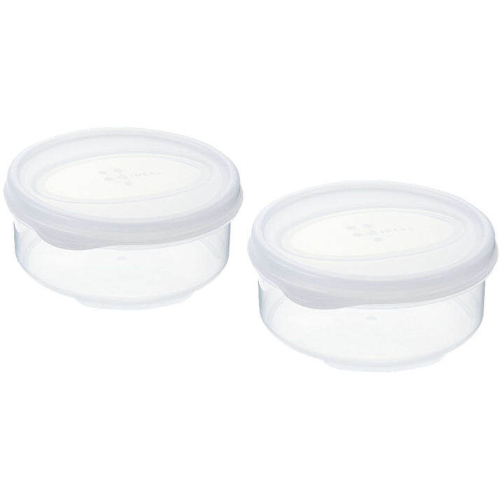 INOMATA Food Storage Sealed Round Container 2p (180ml) Clear | Lazada PH