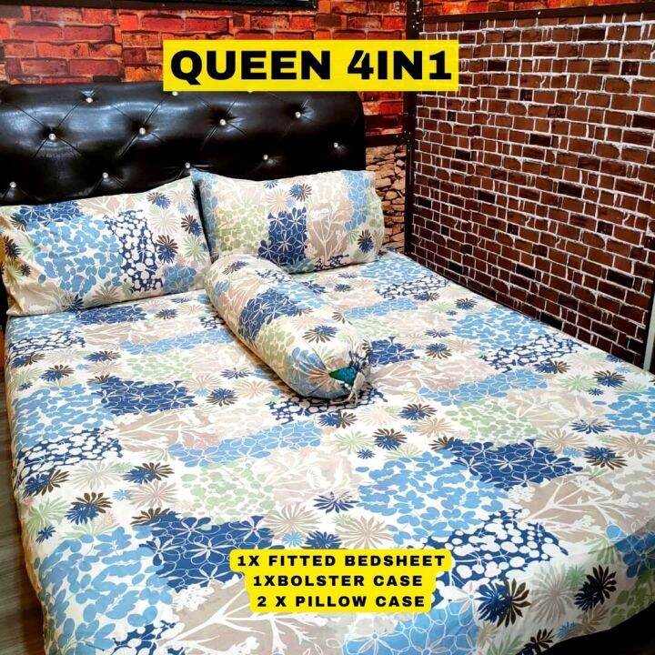 Cadar Getah Tukar ganti mampu milik Cotton material Cadar Fitted hadiah ...