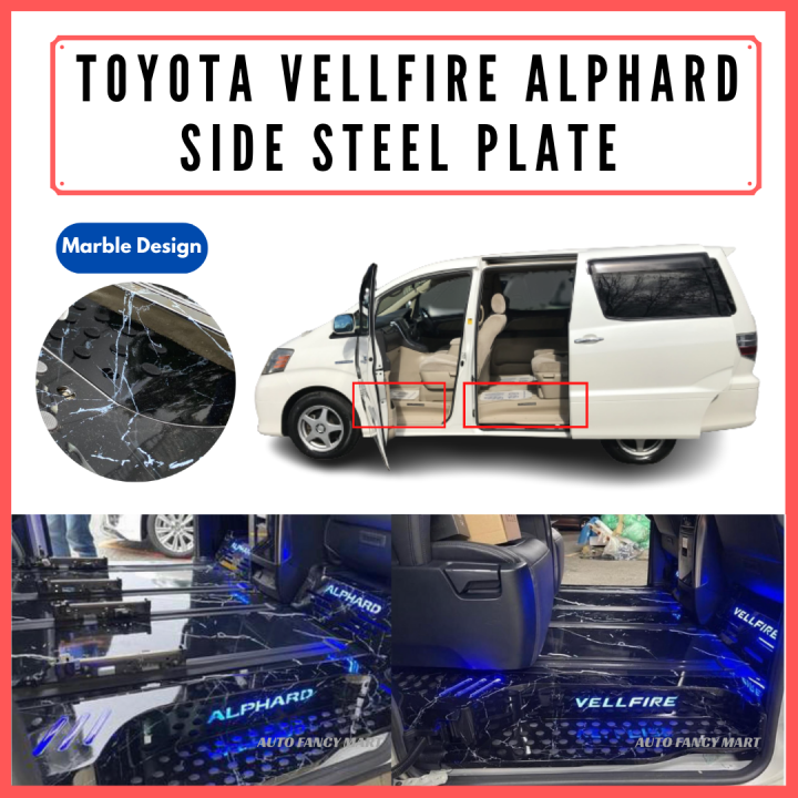 Toyota Alphard Vellifre ANH20 AGH20 ANH30 AGH30 Black Marble Design ...