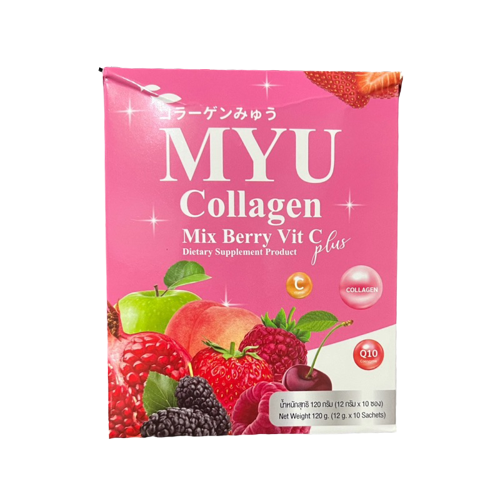 MYU Collagen Mix Berry Vit C Plus isi 10 sachet | Lazada Indonesia