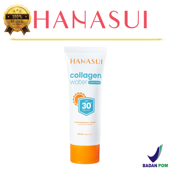 Hanasui Collagen Water Sunscreen SPF 30 30ml BPOM | Lazada Indonesia