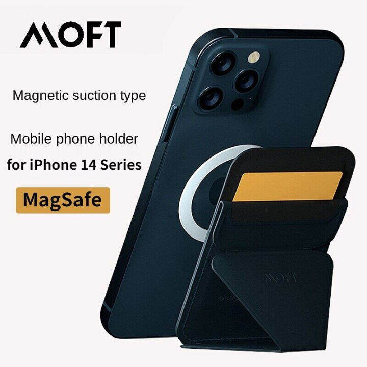 Tops moft Magnetic Thin Design Card Holder Snap-On MagSafe กระเป๋าสตางค์แบบตั้งได้สำหรับ 14 14 ...